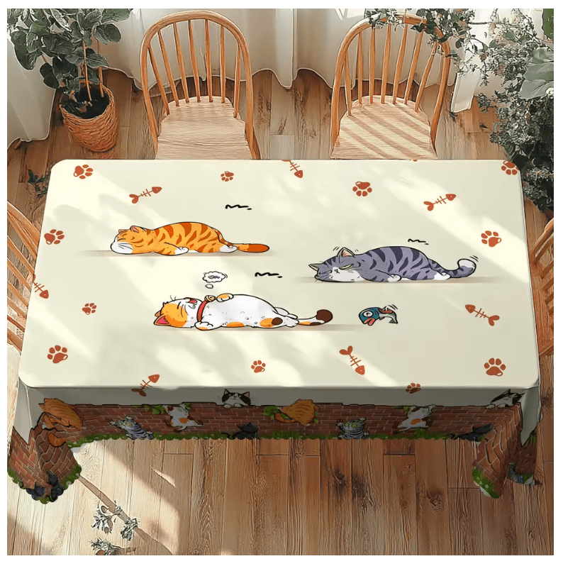 Curious Fat Kittens Tablecloths - Furbaby Friend Gifts